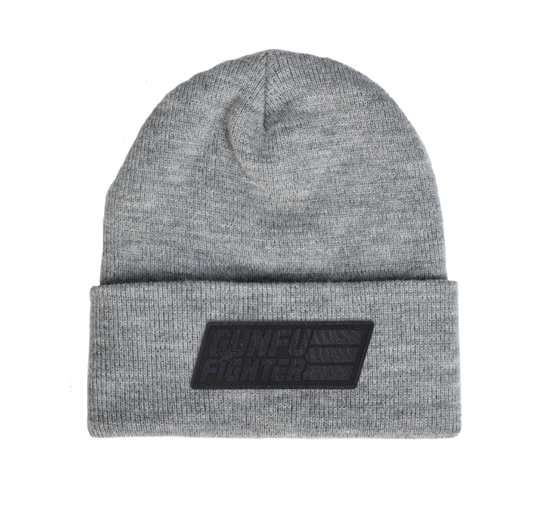 GunFuFighter Logo Black Leather Beanie – GunFuFighterApparel